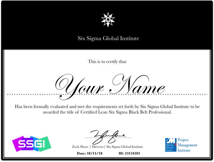 Lean Six Sigma Black Belt Certification & Online Training | SSGI