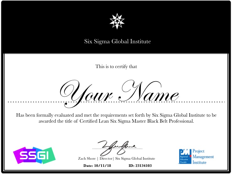 Lean Six Sigma Master Black Belt Certification & Training Online | SSGI