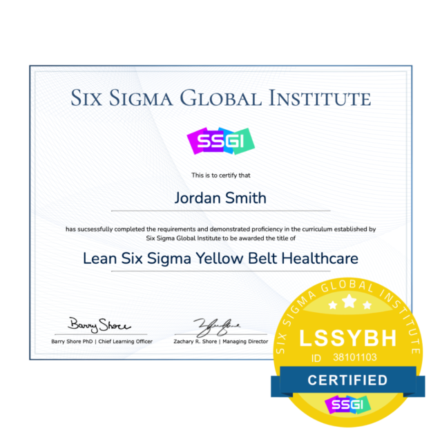 Healthcare Lean Six Sigma Yellow Belt Certification and Training | SSGI