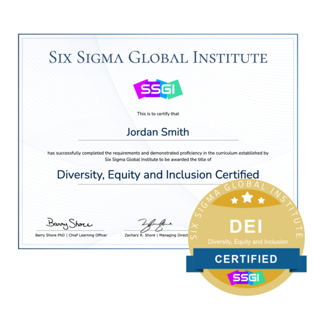 Diversity, Equity and Inclusion Certification & Training Online | SSGI